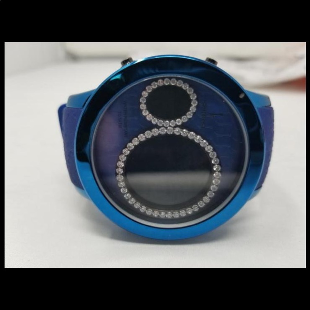 Johnny Dang Signature Digital Blue Tone Watch - Gem